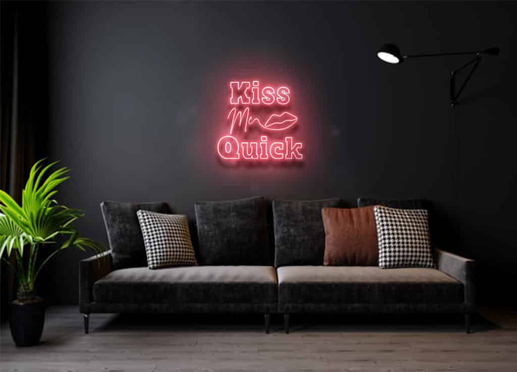 Kiss Me Quick - A1deSIGNS - Neon Signs, London Sign Makers